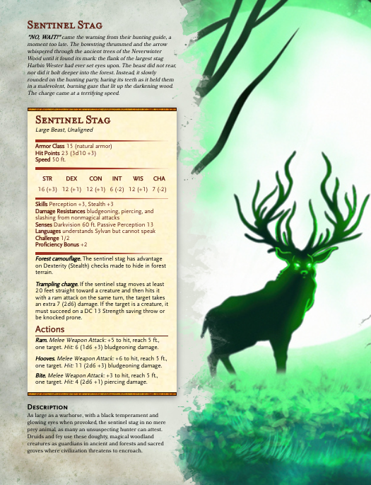 Bestiary: Sentinel Stag – Along The Triboar Trail