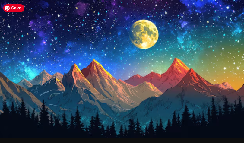 sword-mountains-night – Along The Triboar Trail